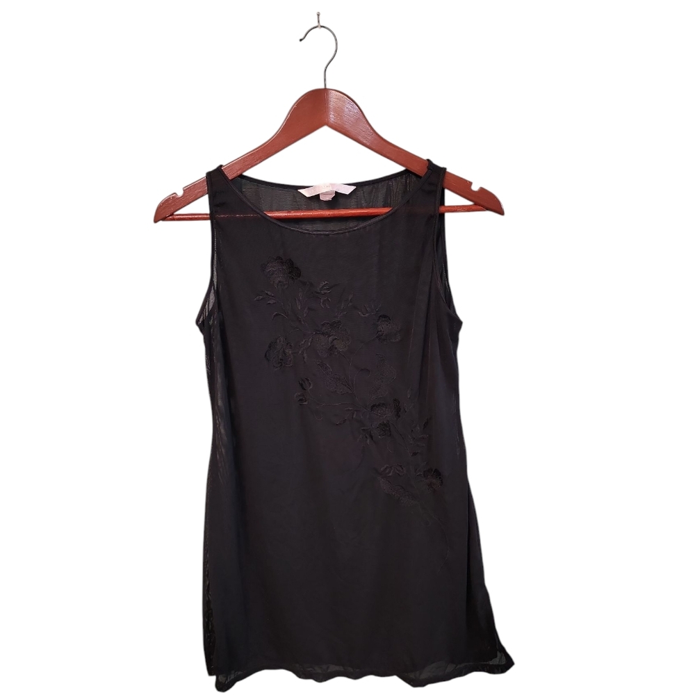 Victoria's Secret Sheer Black Floral Mesh Lingerie Wh… - Gem